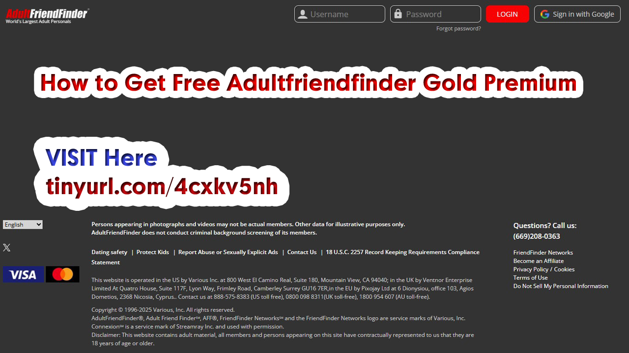 How to Get Real Login Adultfriendfinder AFF Gold for Free | Looking For ...
